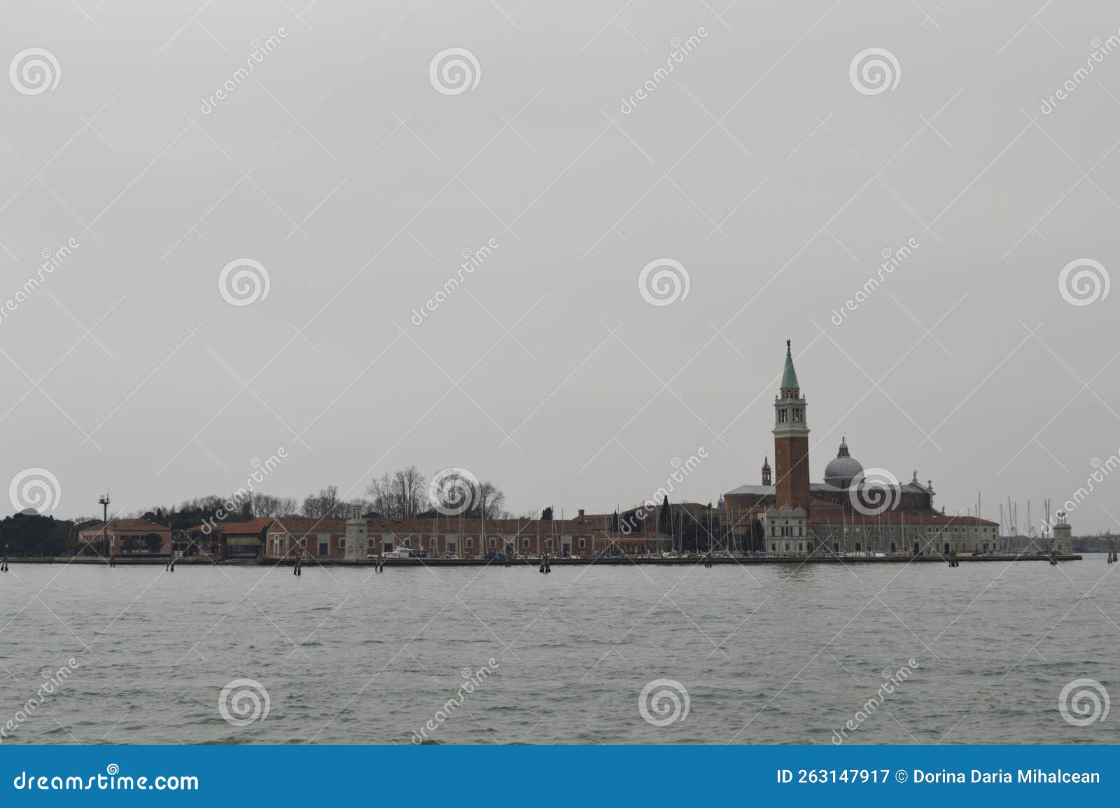 Panorama of Venice stock image. Image of panorama, tower - 263147917