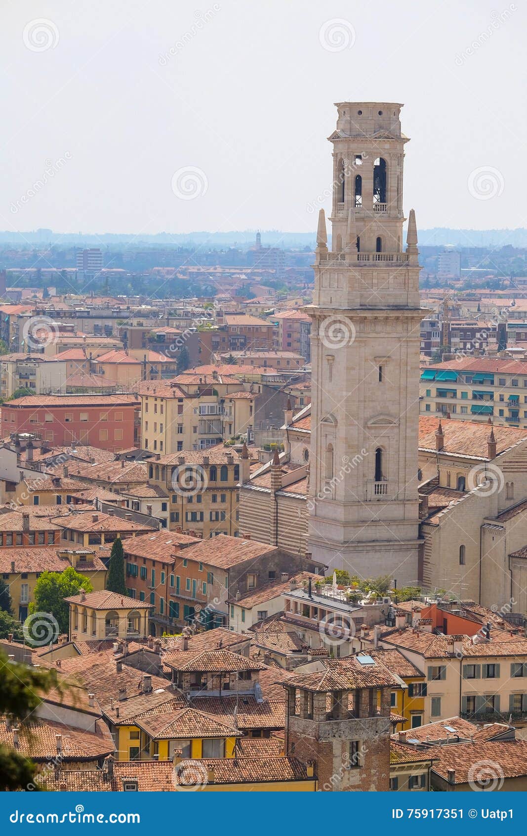 Panorama of Verona stock image. Image of europe, street - 75917351