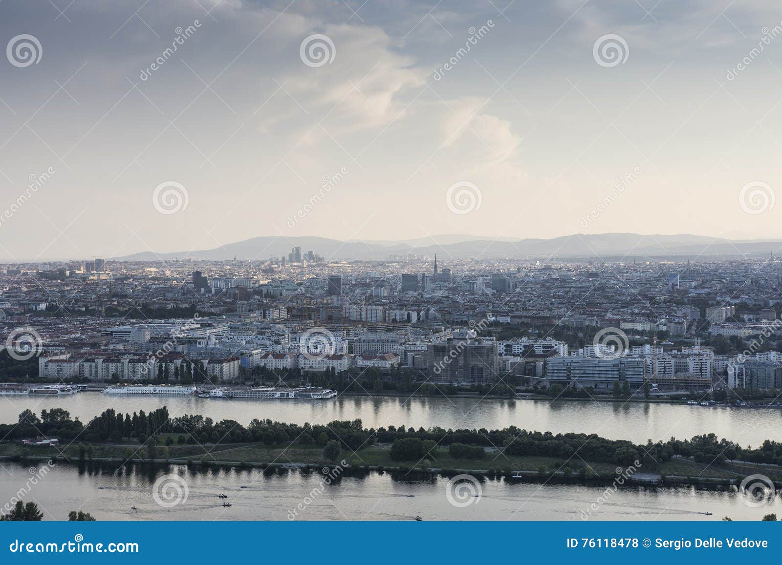 Panorama of Vienna editorial stock photo. Image of austria - 76118478