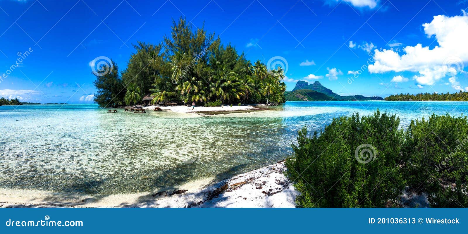 A Panorama View of Bora Bora Stock Image - Image of fish, away: 201036313