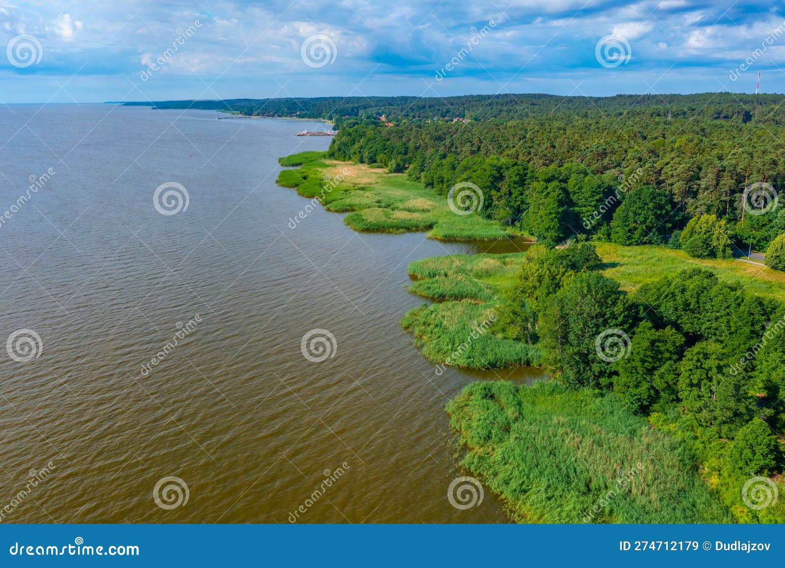 Panorama View of Curonian Spit Peninsula in Lithuania Stock Image ...