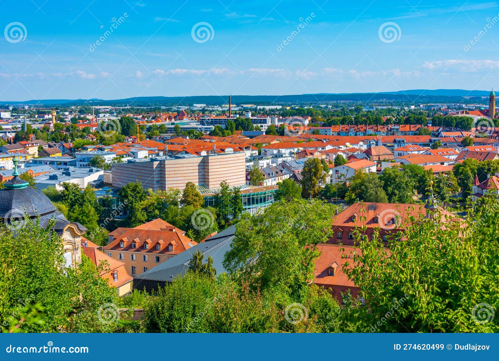 Panorama View of German Town Bamberg Stock Image - Image of ...