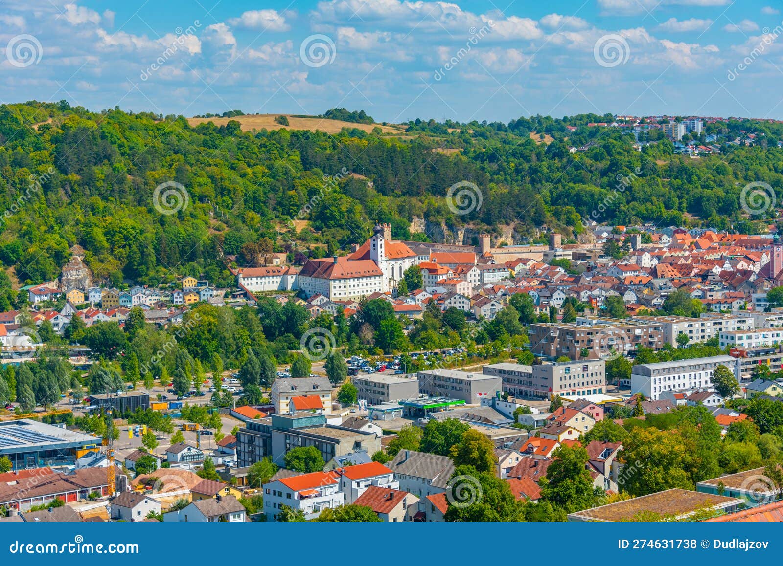 Panorama View of German Town Eichstatt Stock Photo - Image of panorama ...