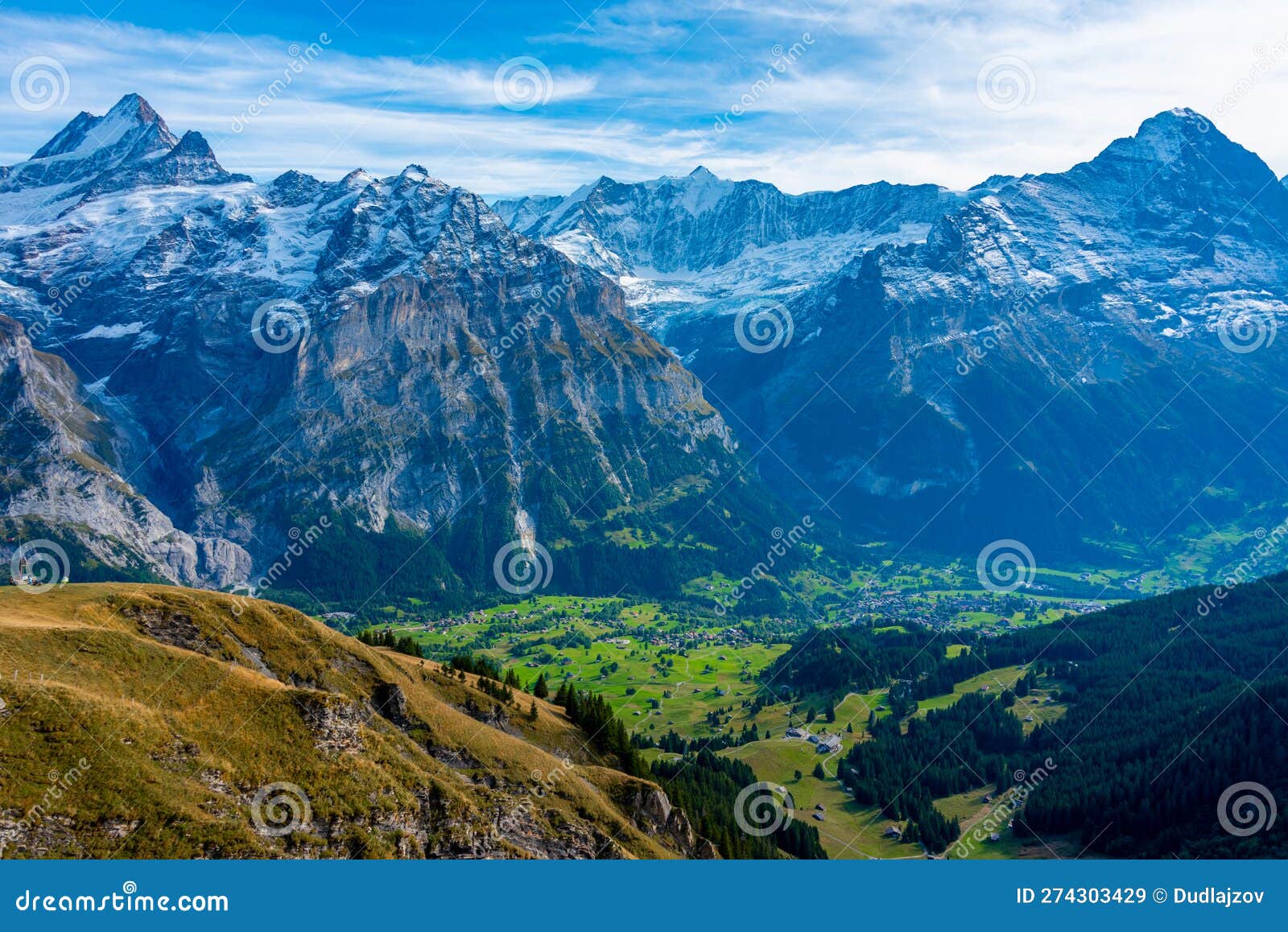 Panorama View of Grindelwald, Switzerland Stock Image - Image of ... Panorama View of Grindelwald, Switzerland Stock Image - Image of ...