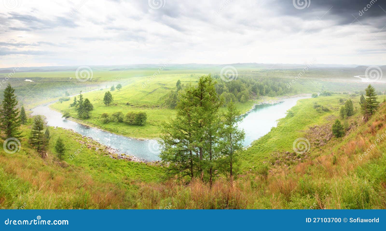 Panorama View from Hill stock photo. Image of country - 27103700