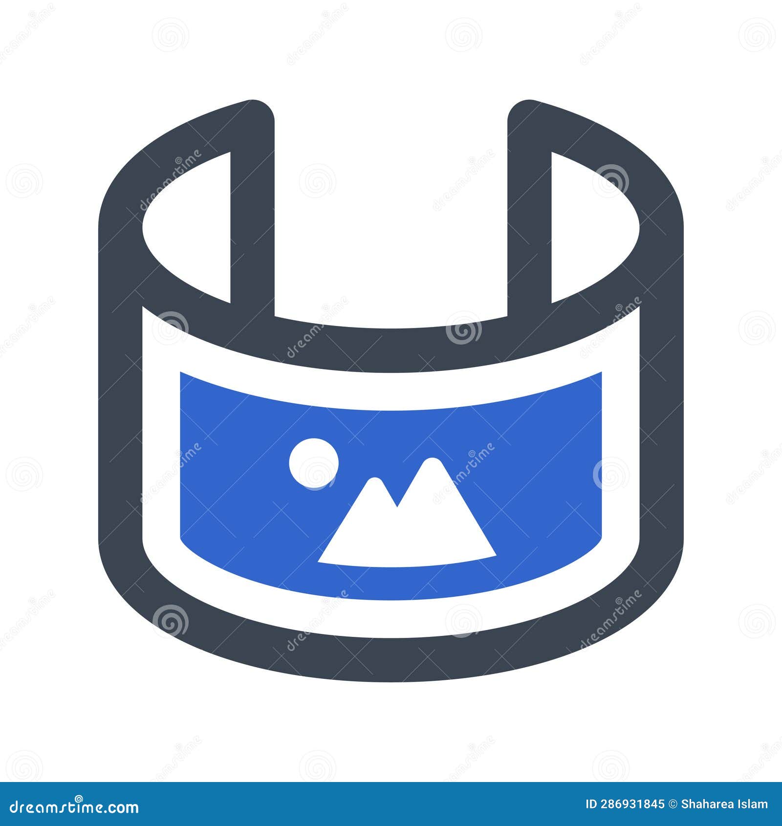 Panorama view icon stock vector. Illustration of vector - 286931845