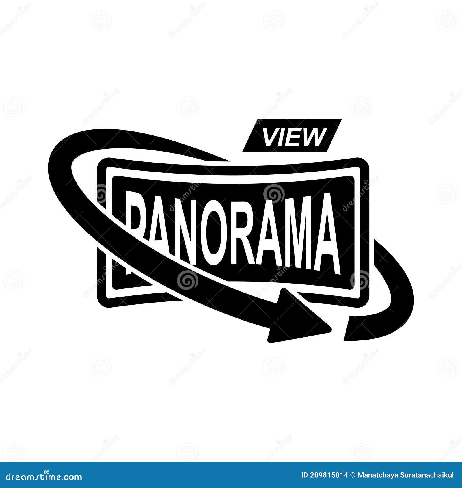 Panorama view icon stock illustration. Illustration of icon - 209815014