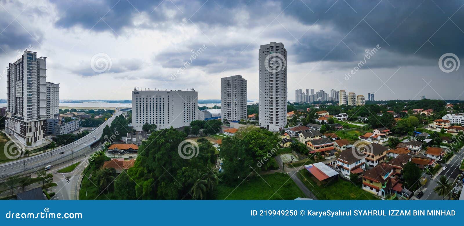 Panorama View in Johor Bahru, Malaysia Stock Photo - Image of johor ...