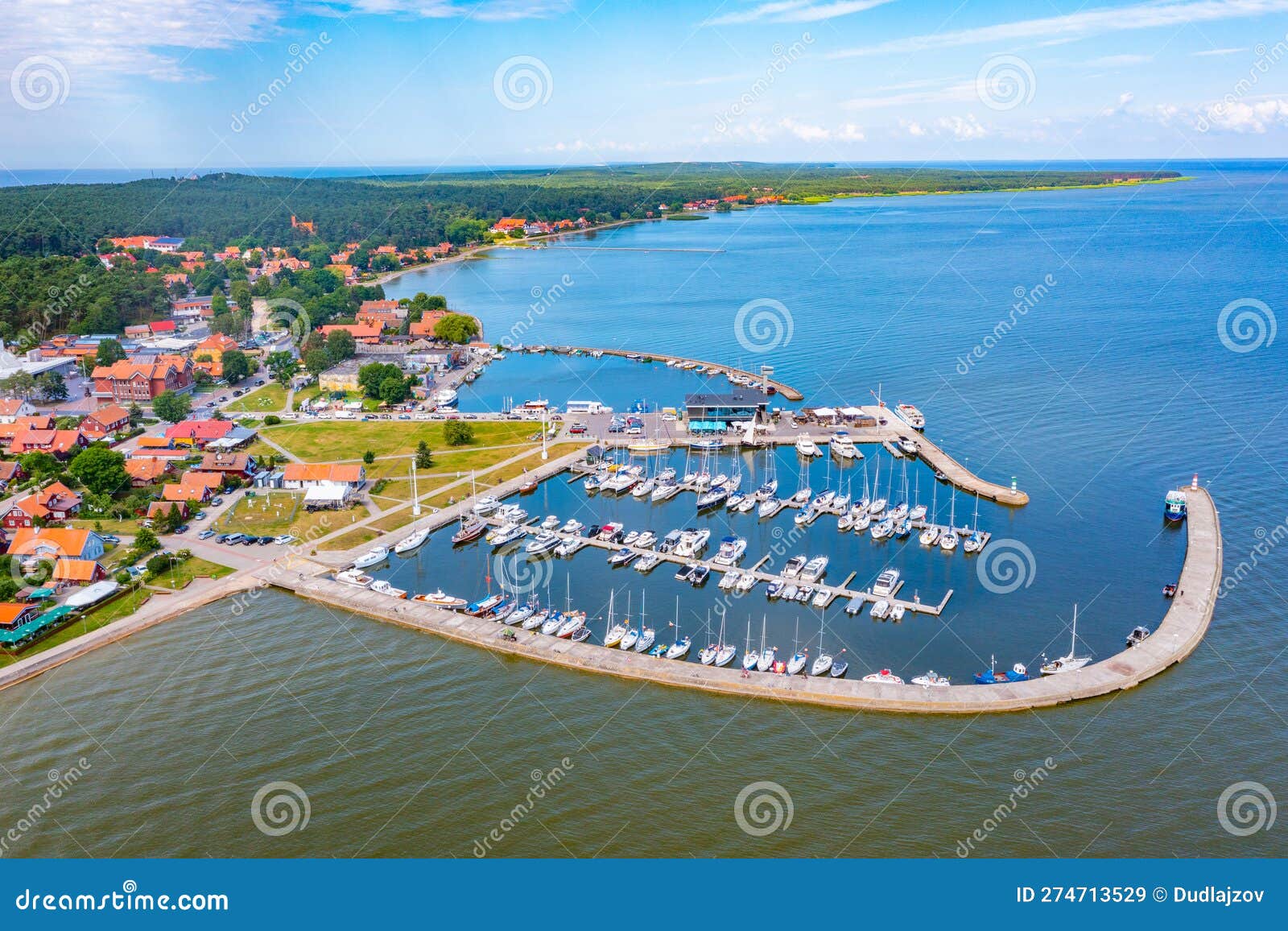 Panorama View of Lithuanian Town Nida Stock Image - Image of lithuanian ...