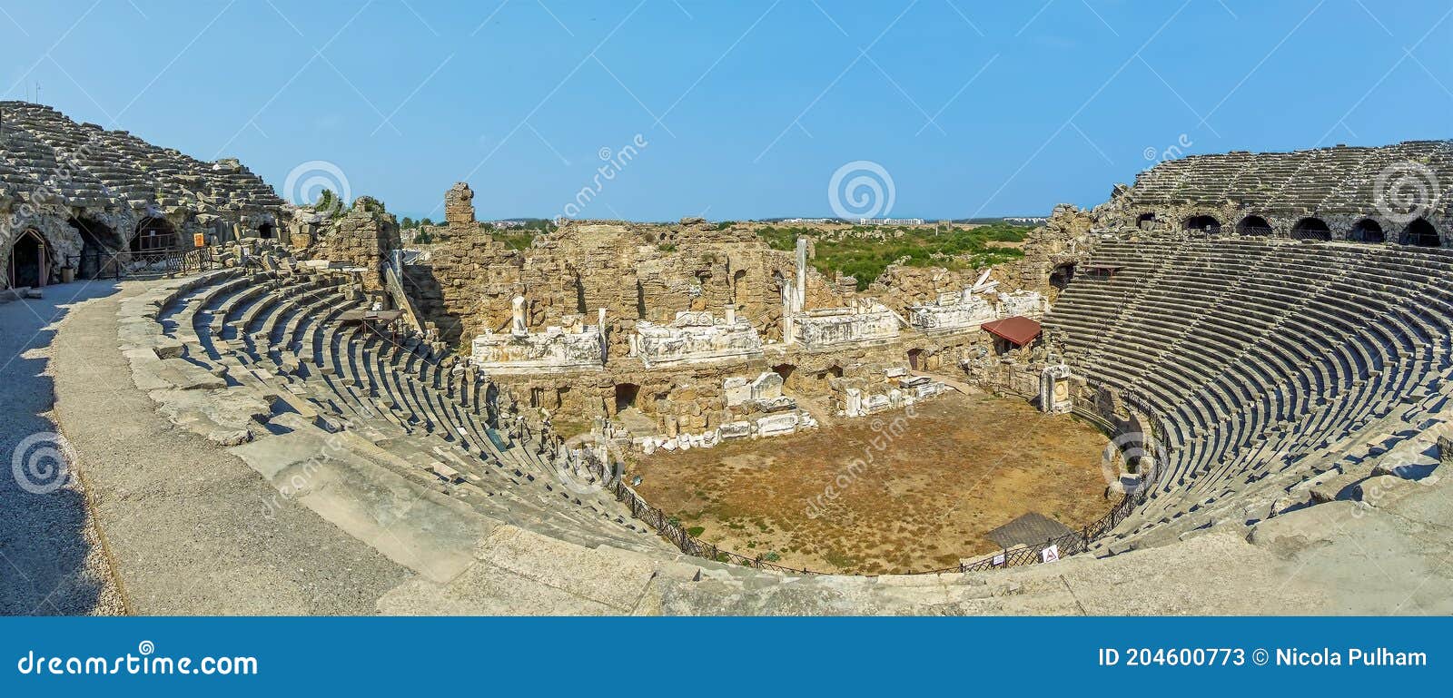A Panorama View Looking Towards the Stage in the Ampitheatre in Side ...