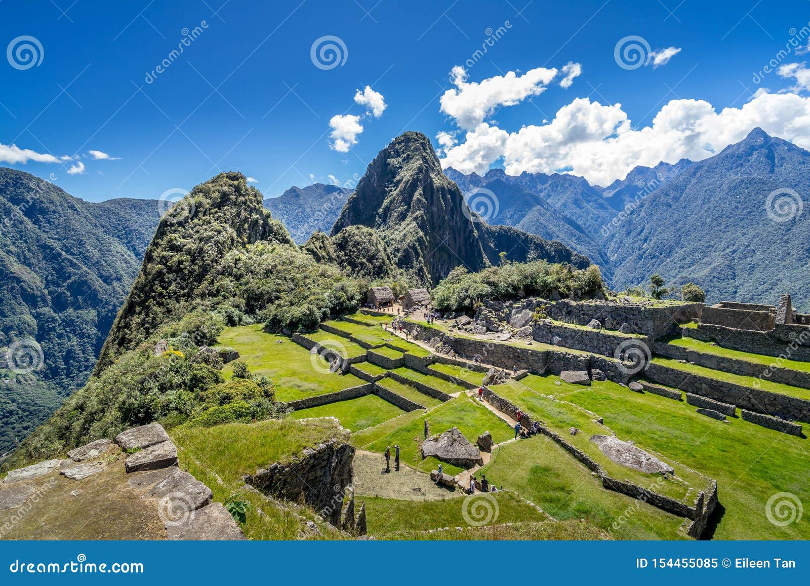Panorama View of Machu Picchu Editorial Image - Image of pichu ...
