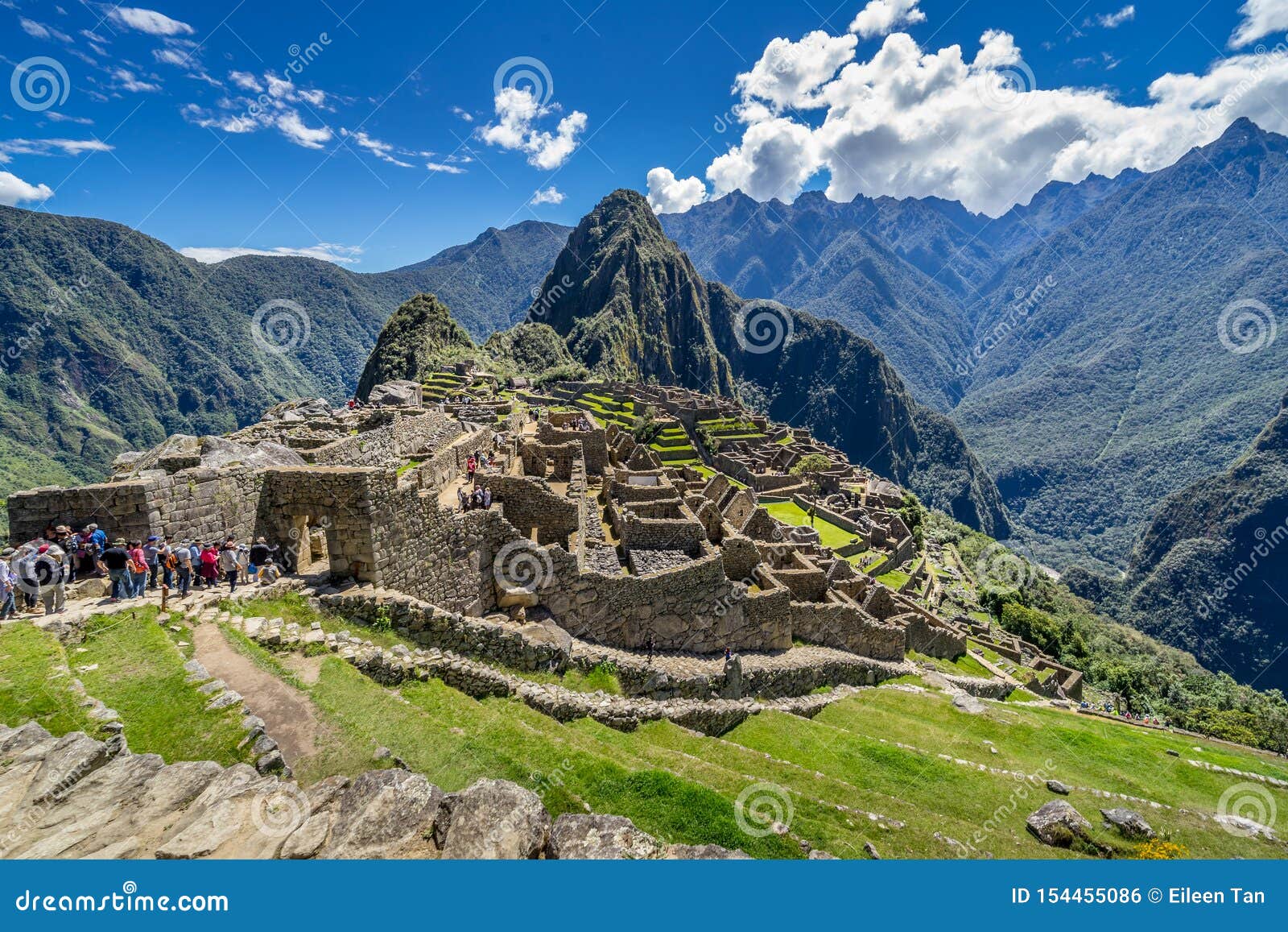 Panorama View of Machu Picchu Editorial Photo - Image of famous, south ...
