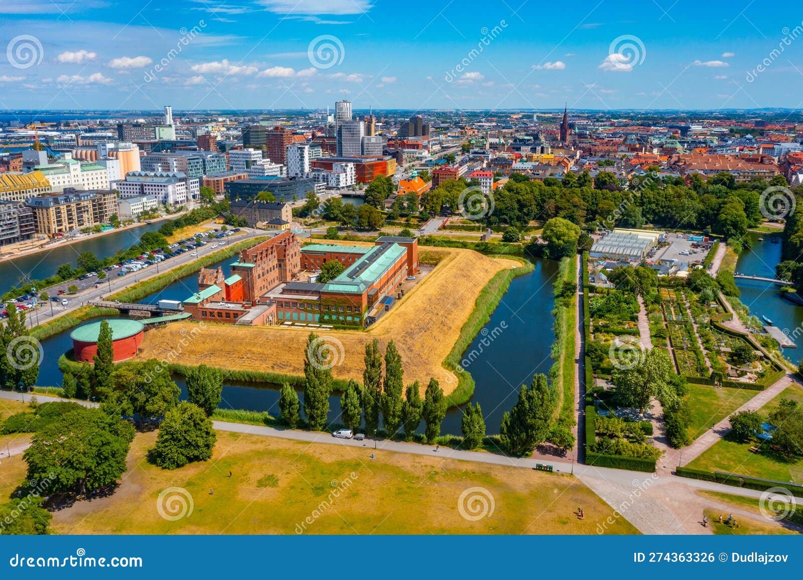 Panorama View of Malmo Castle in Sweden Stock Photo - Image of outdoor ...