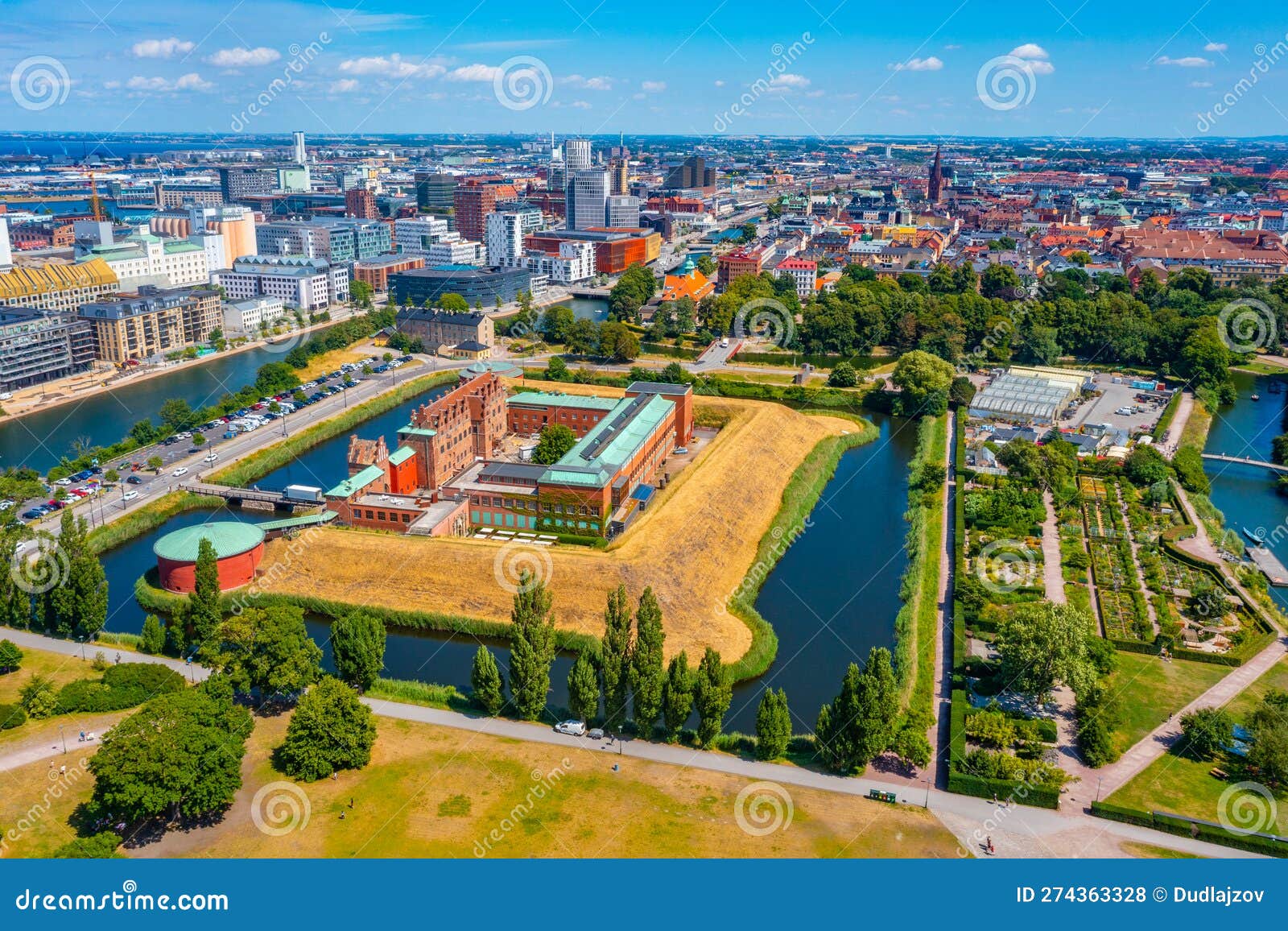 Panorama View of Malmo Castle in Sweden Stock Photo - Image of ...