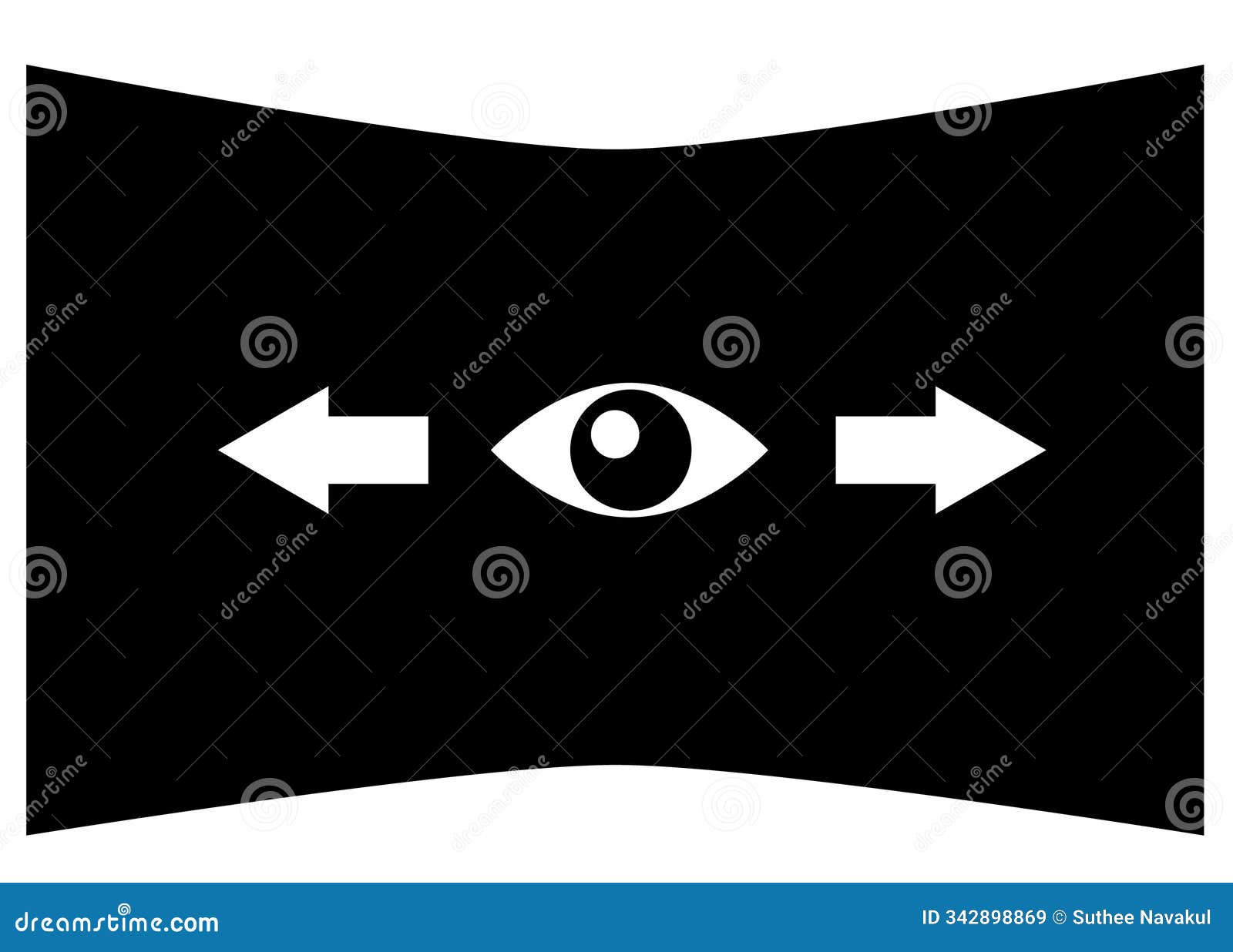 Panorama View Mode Icon. Panorama Sign. Horizontal Panorama View Symbol ...