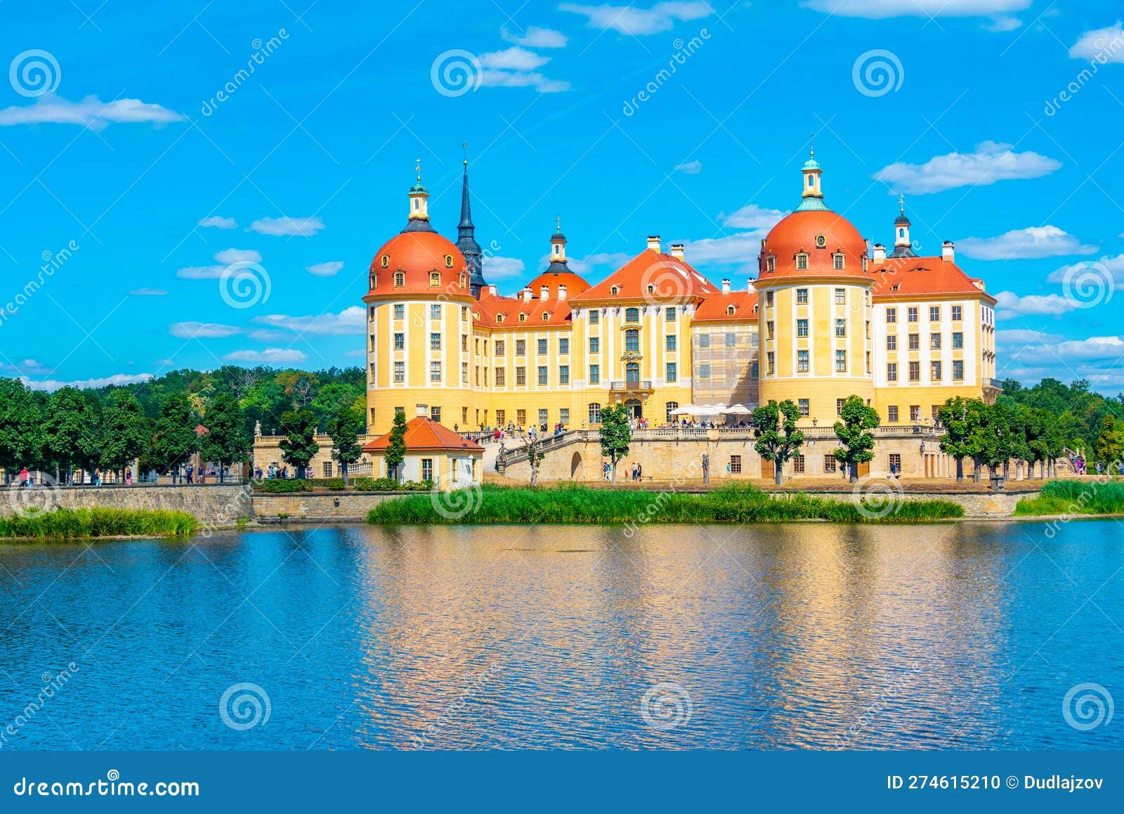 Panorama View of Moritzburg Castle in Germany Stock Photo - Image of ...