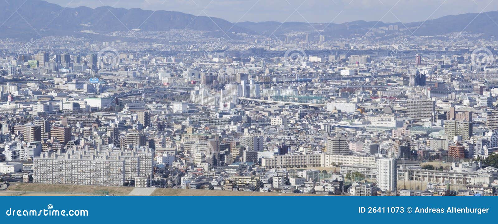 Panorama View of Osaka and Toyonaka Editorial Stock Photo - Image of ...