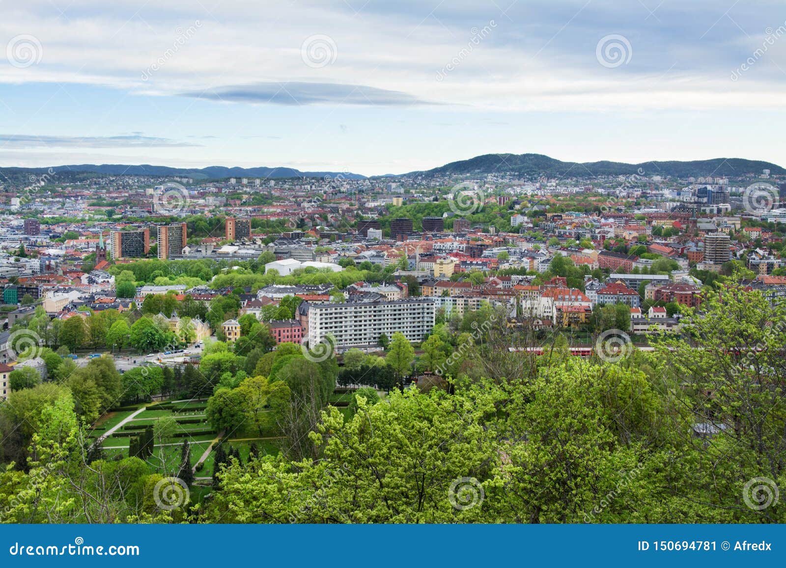 Panorama View of Oslo, Norway Stock Image - Image of norway, europe ...
