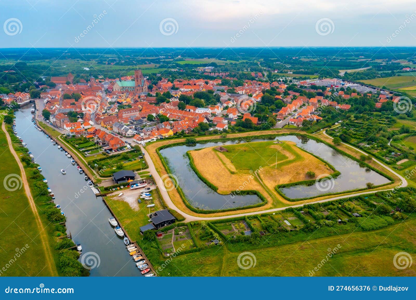 Panorama View of Ribe Castle in Denmark Stock Photo - Image of castle ...