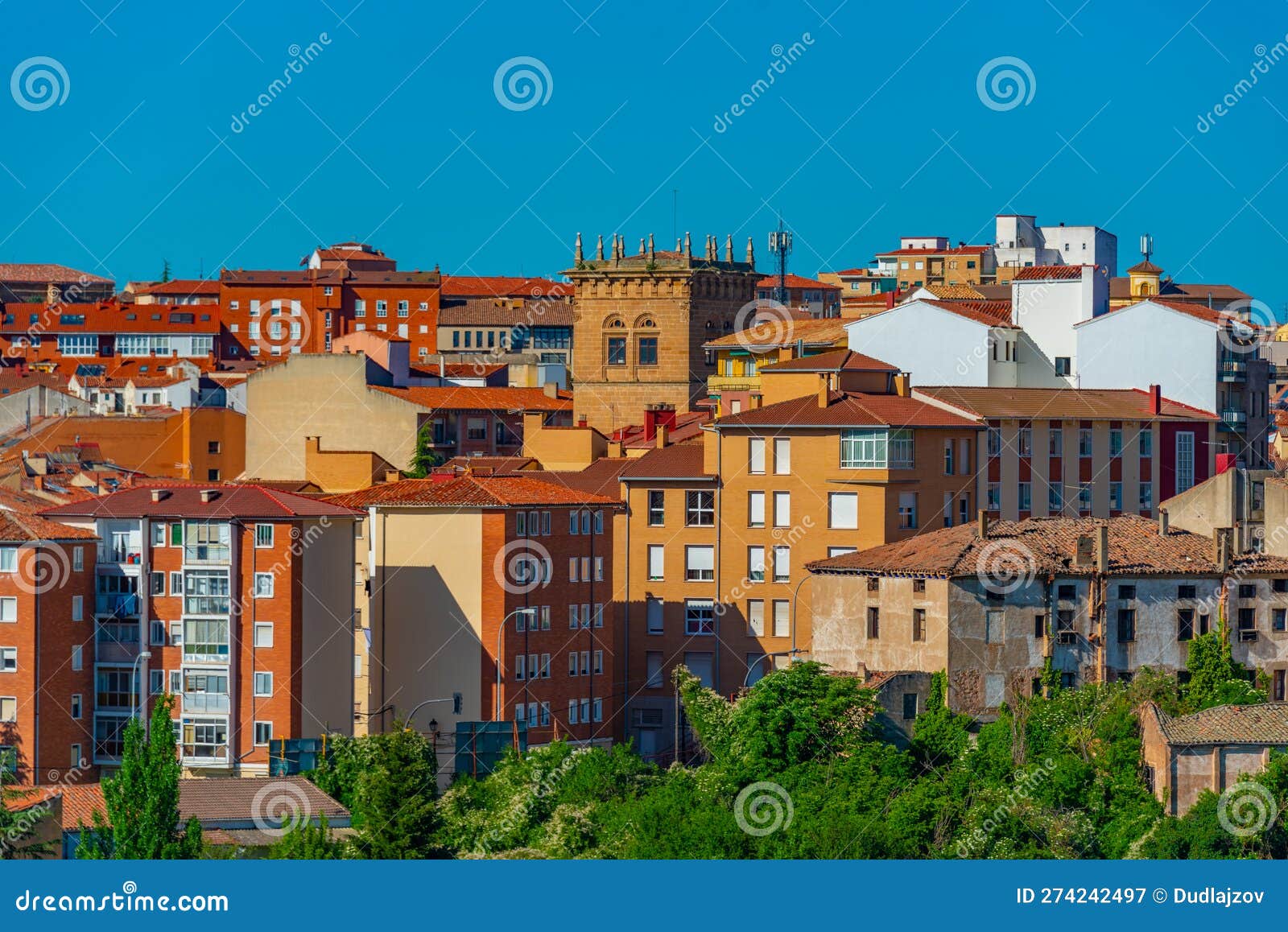 Panorama View of Spanish Town Soria Editorial Photography - Image of ...