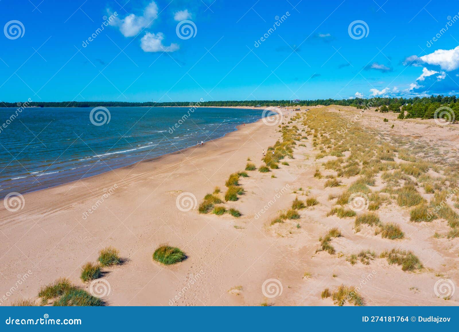 Panorama View of Yyteri Beach in Finland Stock Photo - Image of ...
