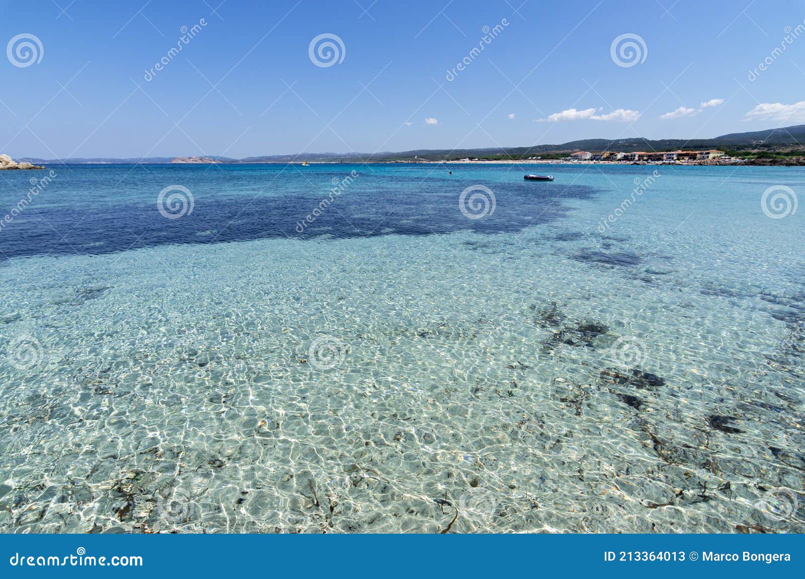 Panorama of Vignola Beach in Sardinia Stock Image - Image of maddalena ...