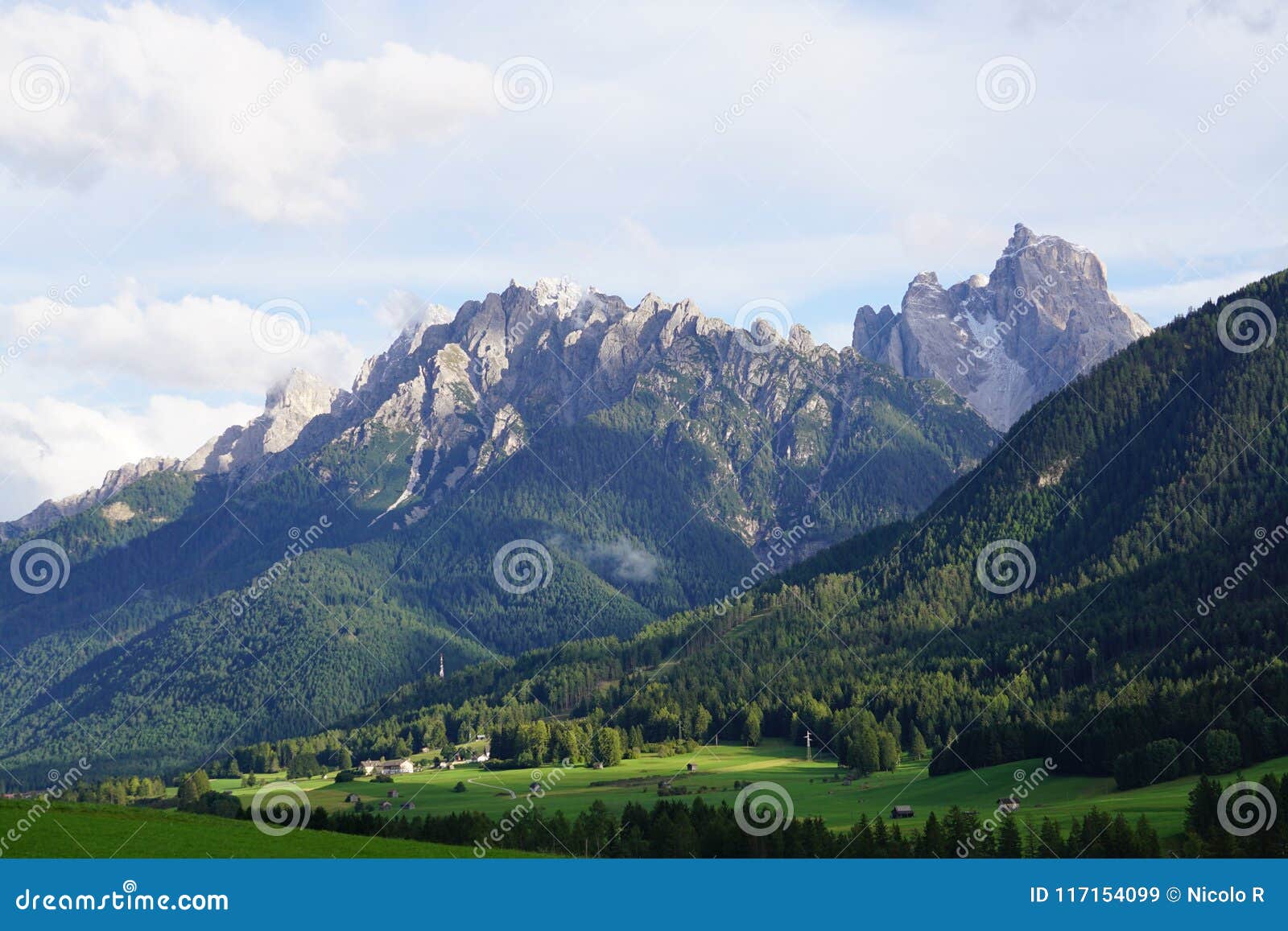 Villabassa stock image. Image of mountain, panorama - 117154099