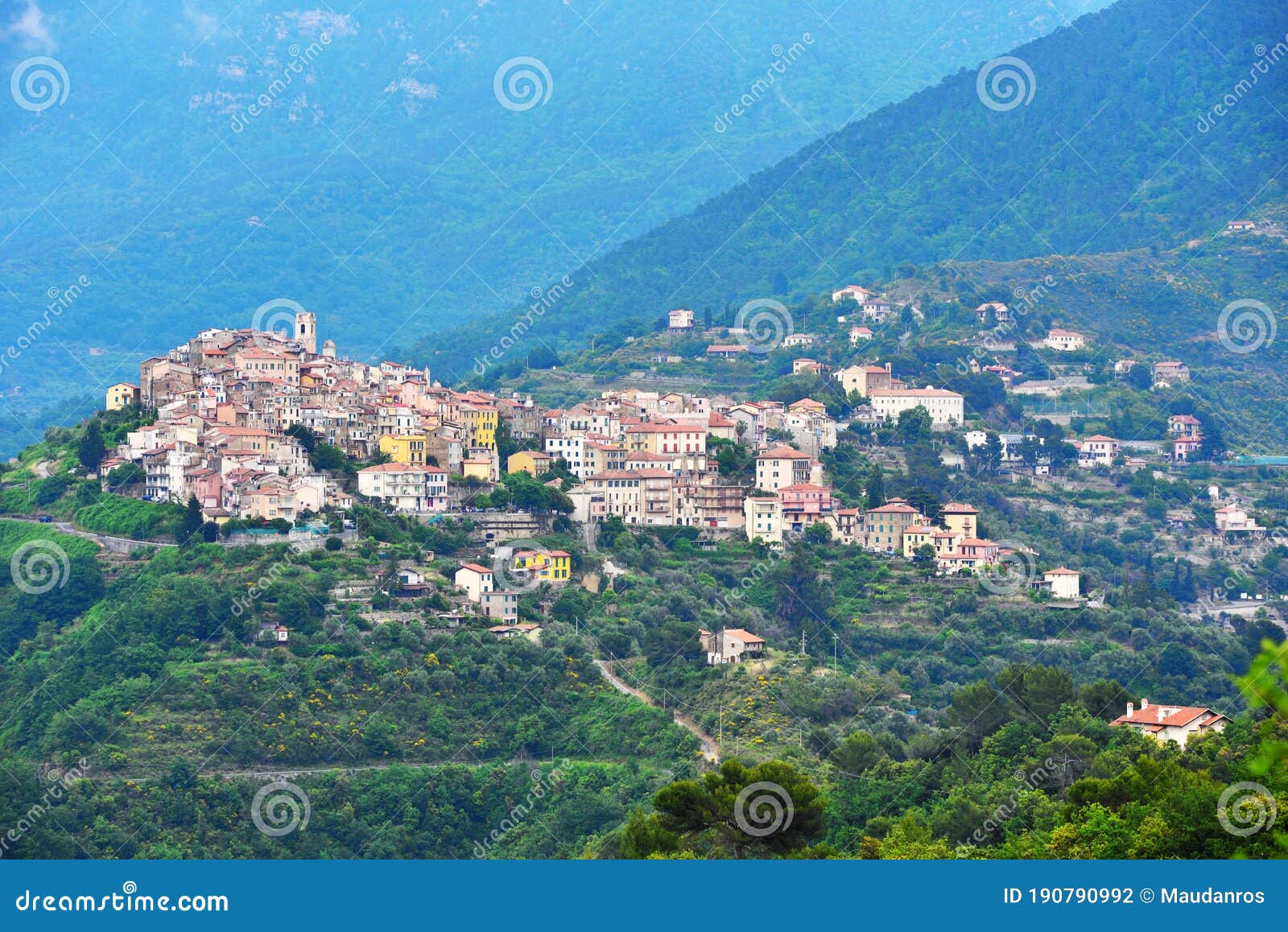 Perinaldo imperia italy stock photo. Image of nature - 190790992