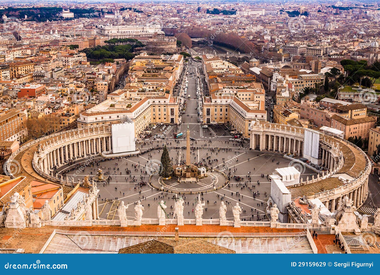 Panorama Von Vatikan Und Von Rom Stockbild - Bild von katholizismus ...