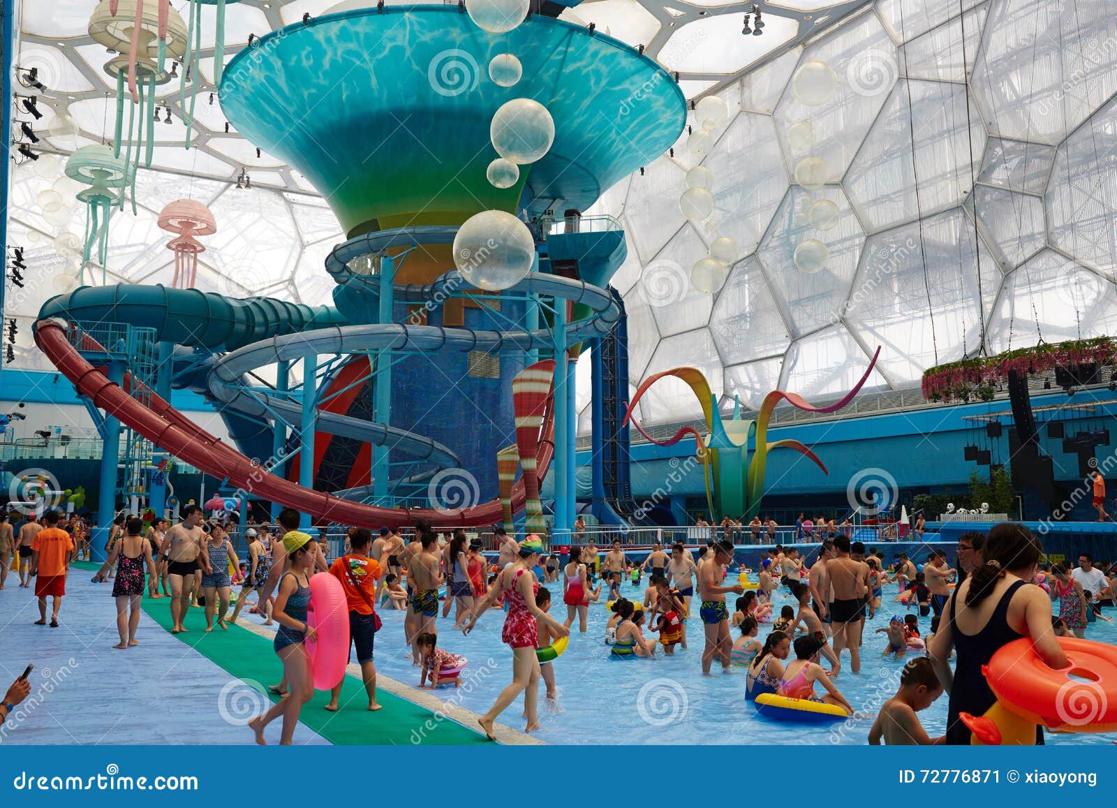 Panorama of Water Park, Summer Time Editorial Photo - Image of beijing ...