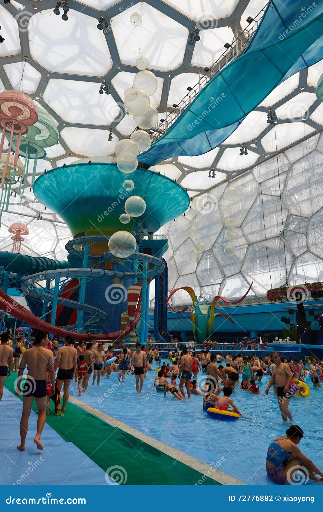 Panorama of Water Park, Summer Time Editorial Photography - Image of ...