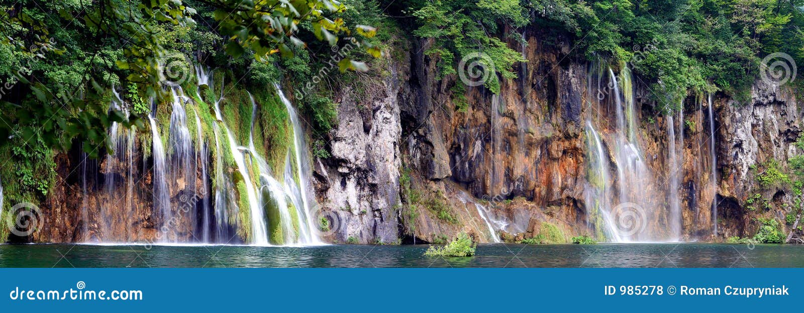 Panorama-Waterfalls stock photo. Image of forest, landscapes - 985278