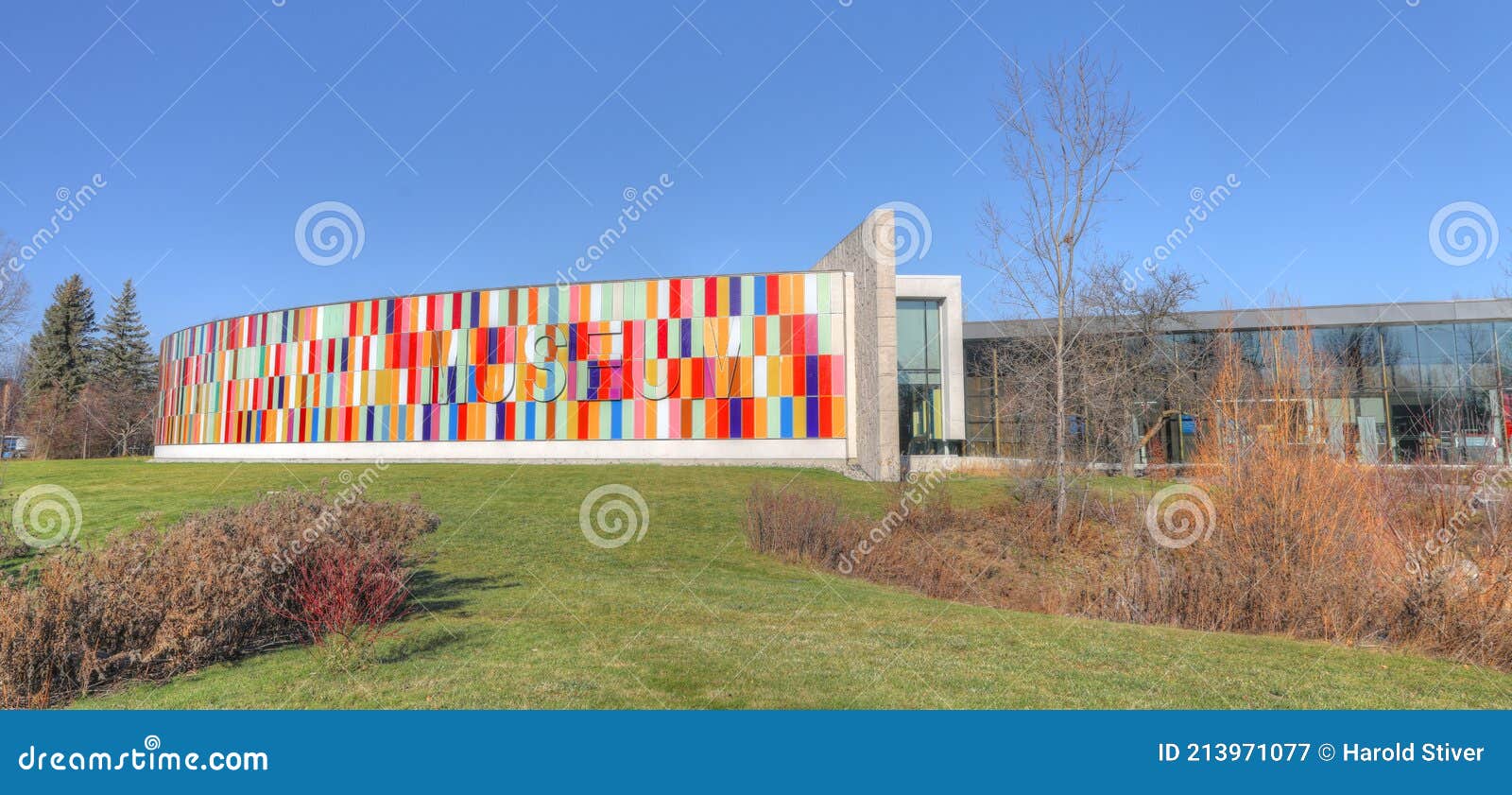 Panorama of the Waterloo Region Museum in Kitchener, Ontario, Canada ...