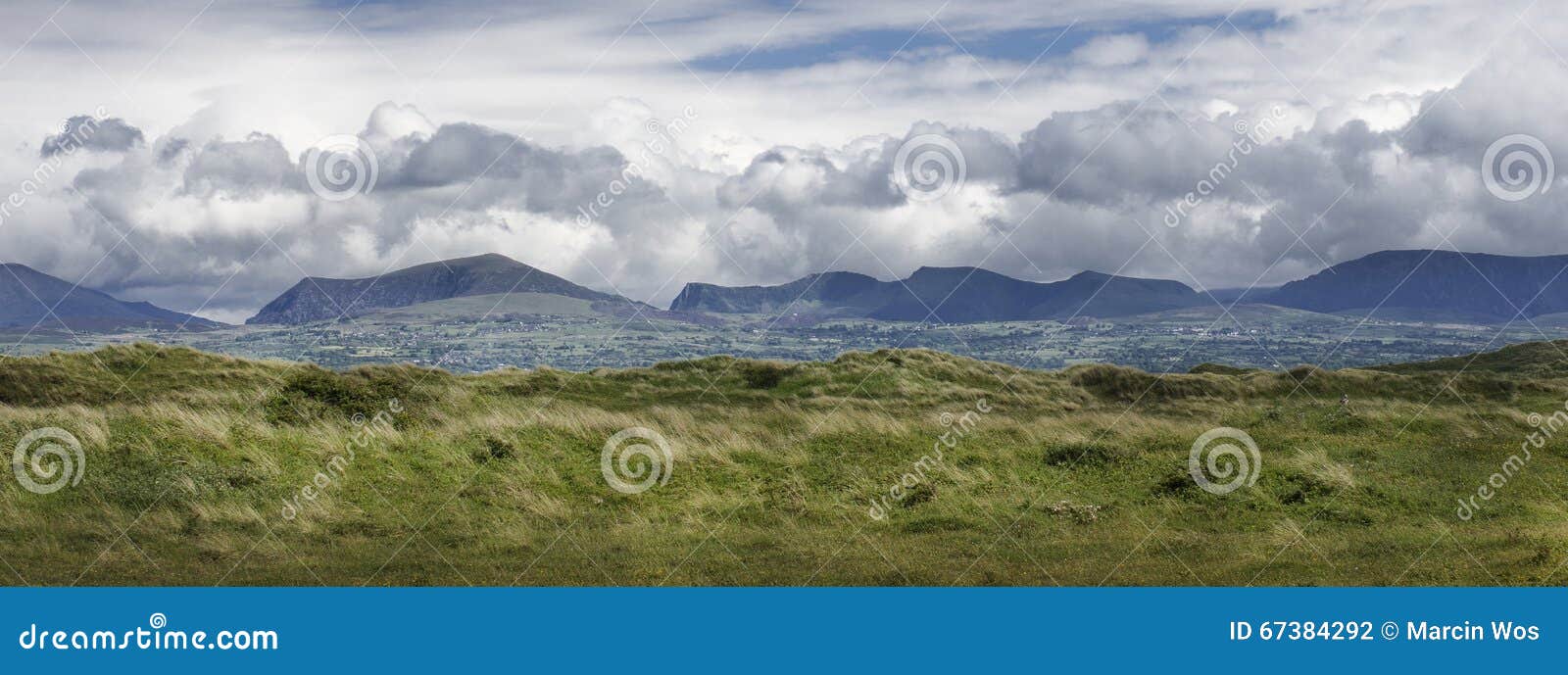 Panorama of the Welsh Countryside. Anglesey Wales Europe Stock Photo ...