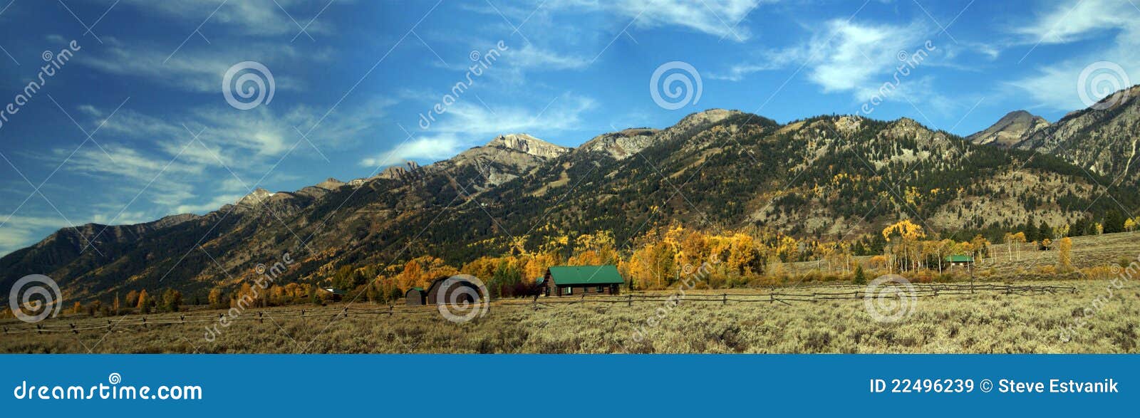 Panorama, Western Buildings Stock Image - Image of mountain, peak: 22496239