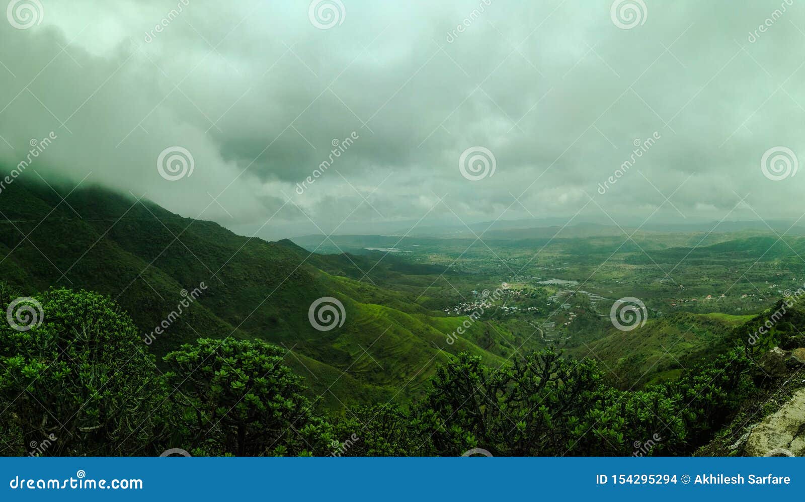 Panorama of Western Ghats in India Stock Photo - Image of beautiful ...