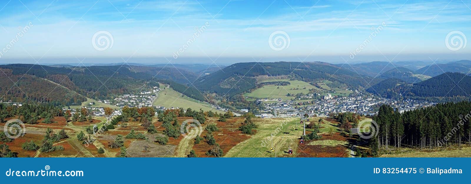 Panorama of Willingen in the Sauerland Region Germany Stock Image ...