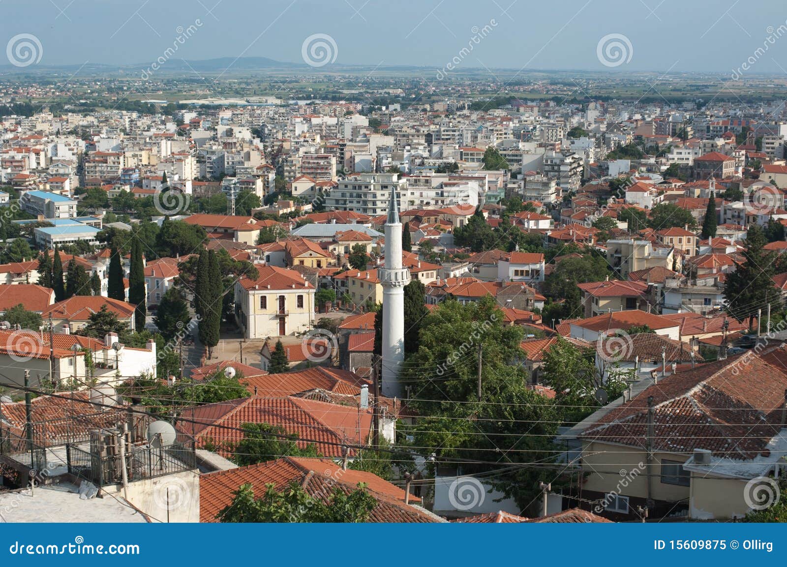 Panorama of Xanthi City, Greece Stock Image - Image of church, thrace ...