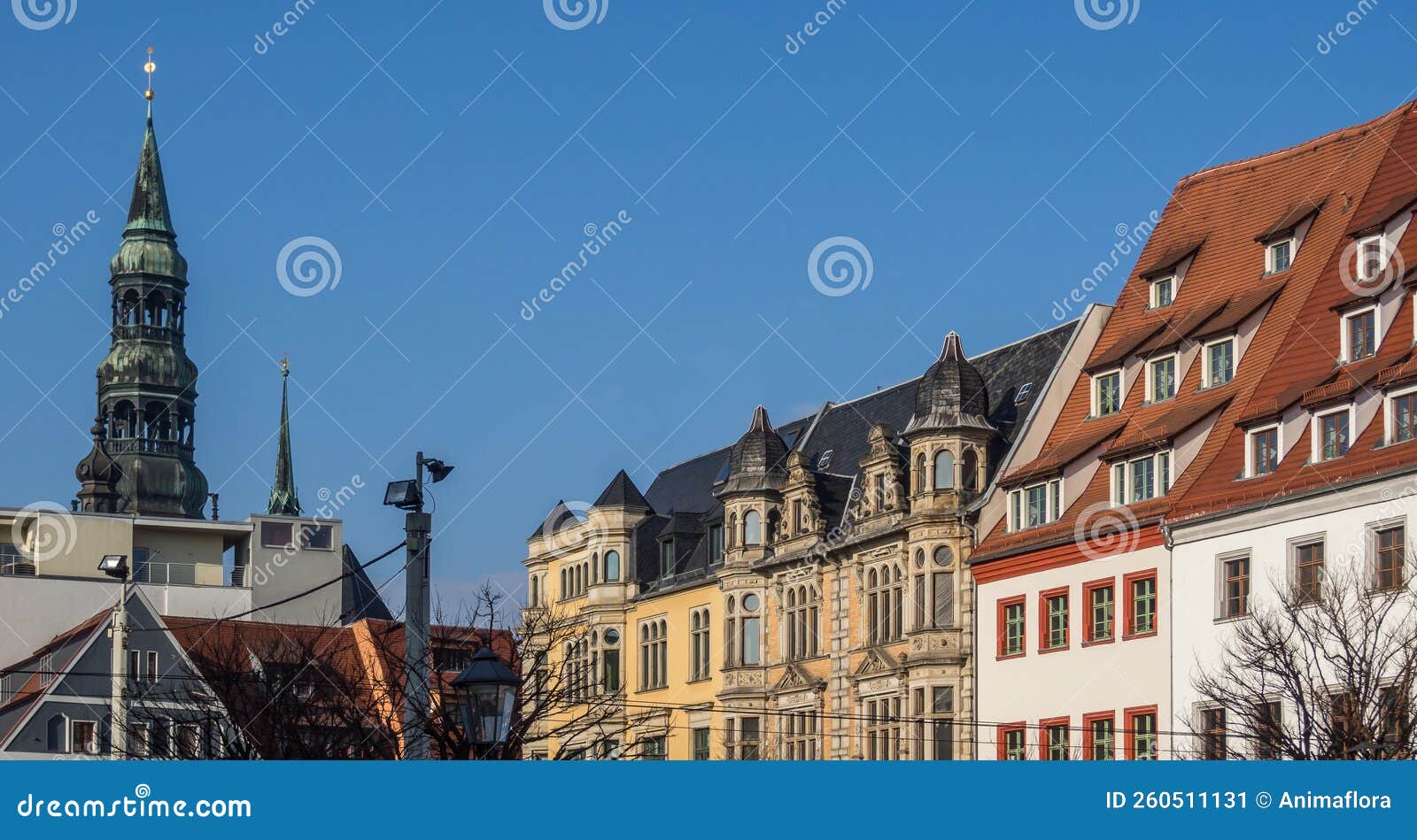 Panorama from Zwickau City in Germany Stock Image - Image of scenics ...