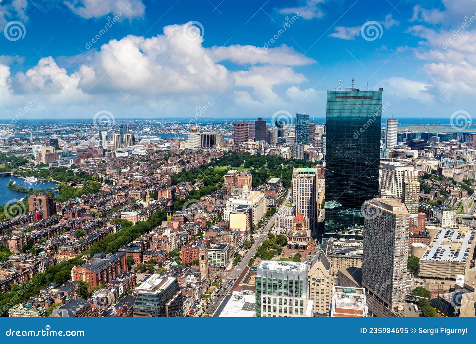 Panoramic Aerial View of Boston, USA Editorial Image - Image of aerial ...
