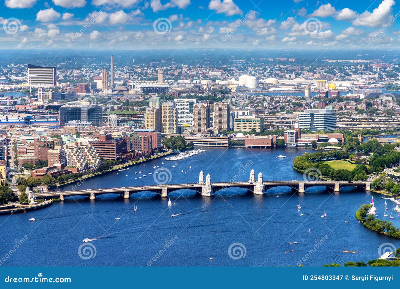 Panoramic Aerial View of Boston, USA Editorial Photography - Image of ...