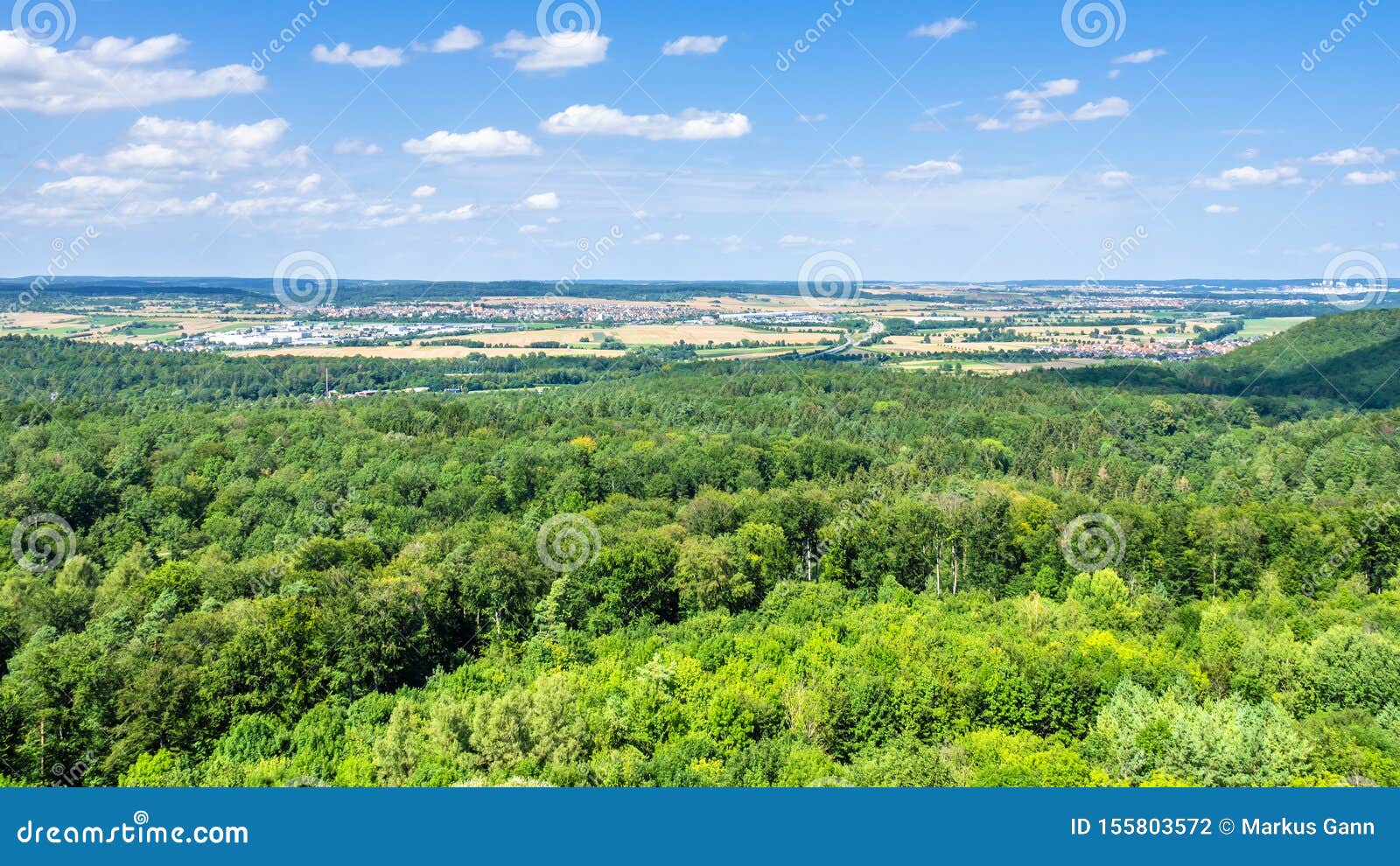 Panoramic Aerial View To Sindelfingen Germany Stock Photo - Image of ...