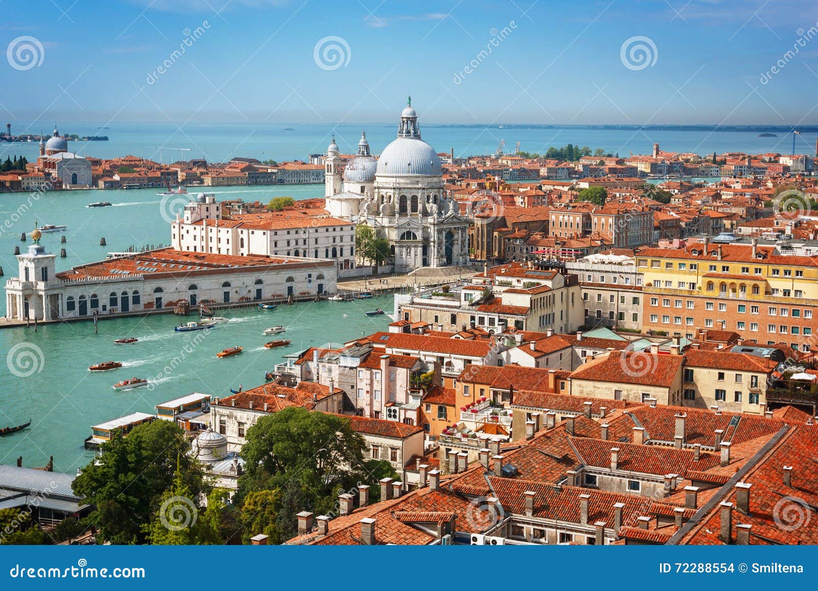 Panoramic Aerial View of Venice Stock Photo - Image of beautiful ...