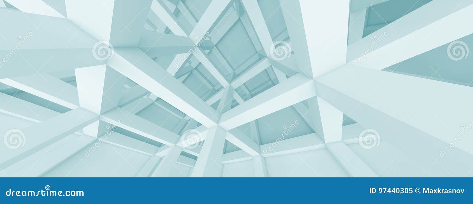 Panoramic Architecture Concept Stock Illustration - Illustration of ...