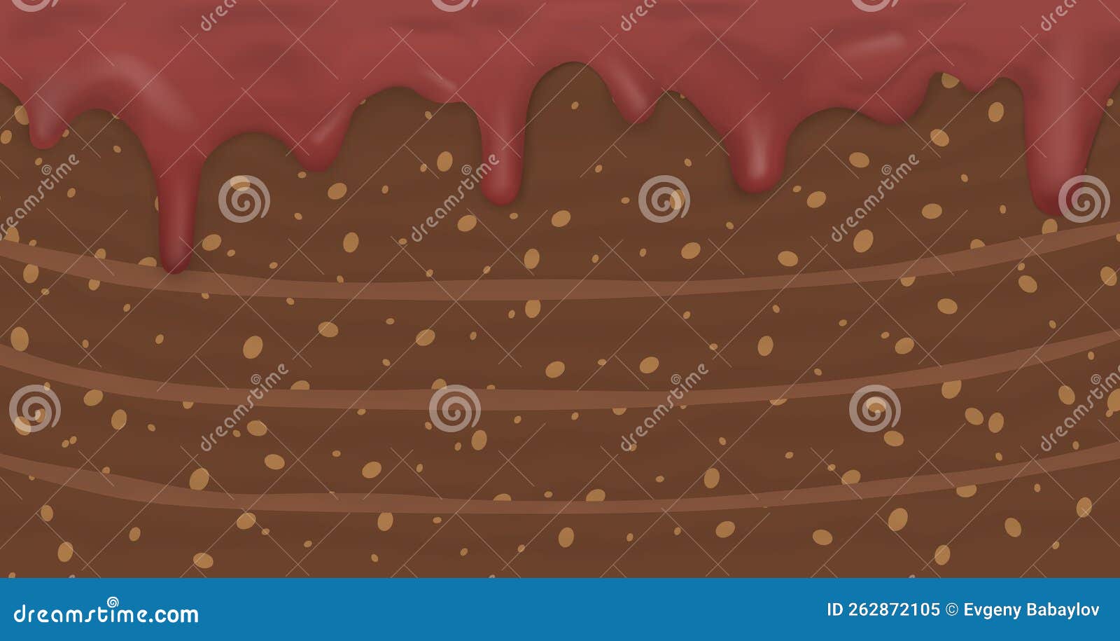 Panoramic Background Layer Cake, Food Texture - Vector Stock Vector ...