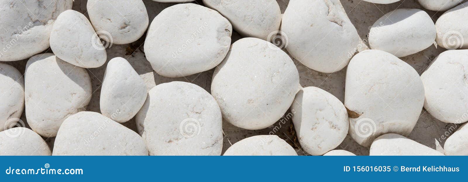 Panoramic Background of Many White Round Stones Stock Image - Image of ...
