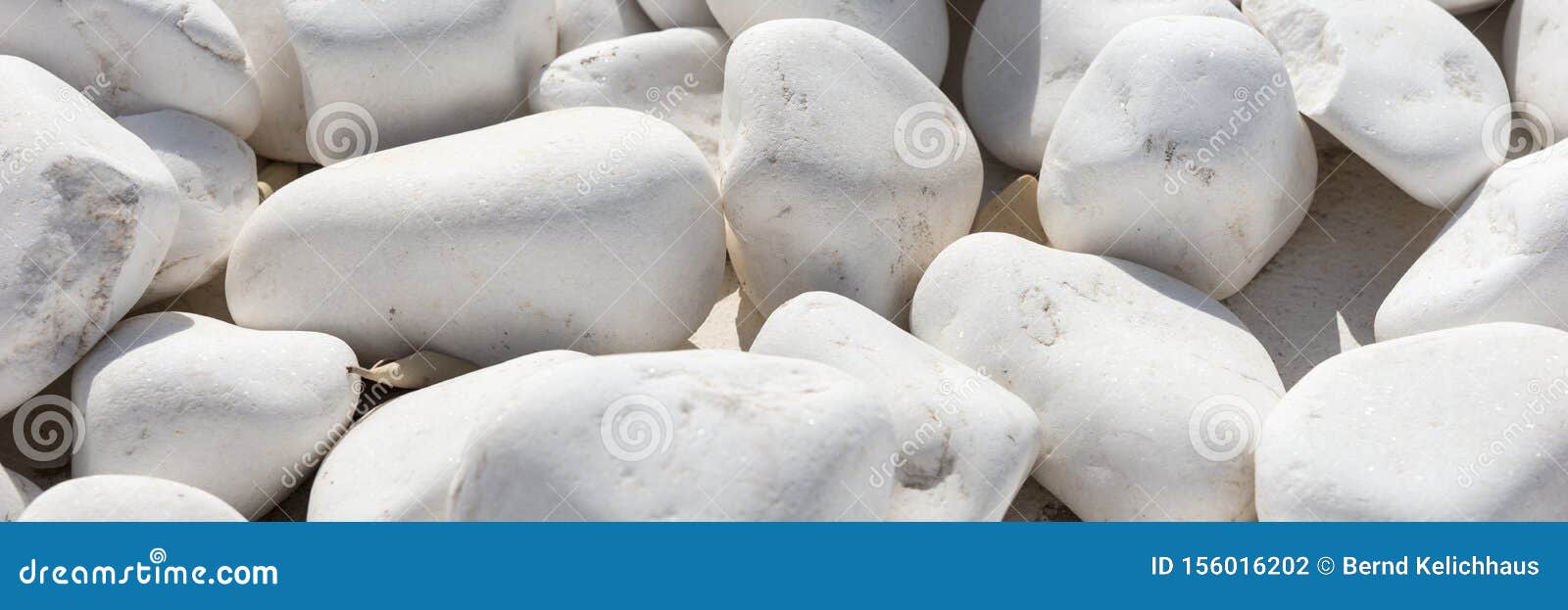 Panoramic Background of Many White Round Stones Stock Photo - Image of ...