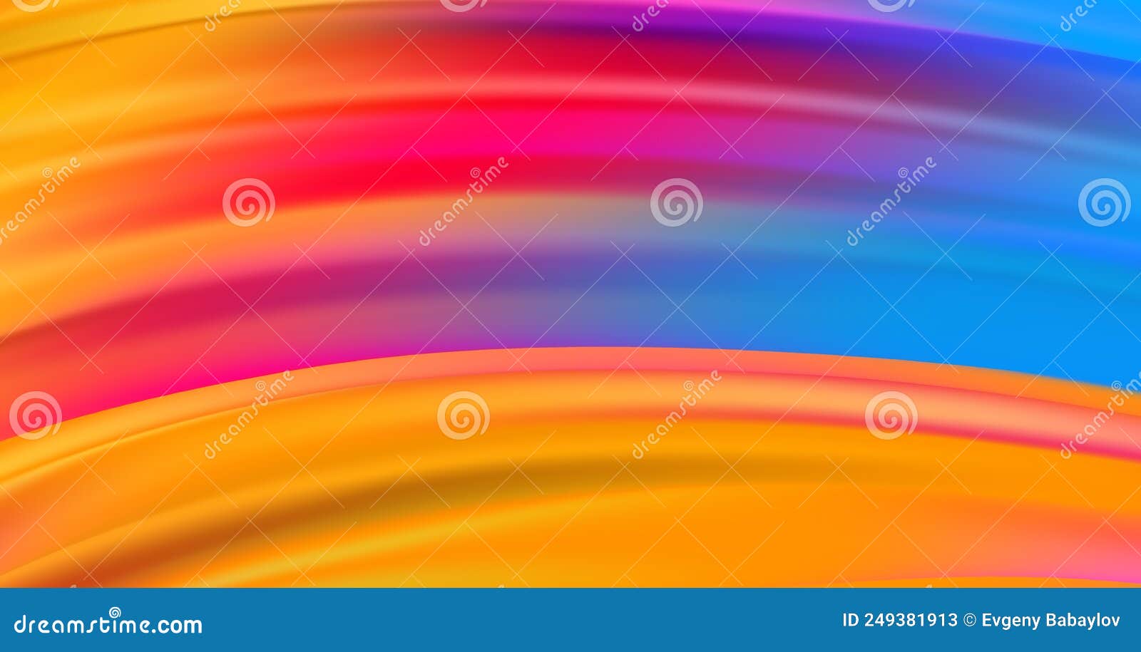 Panoramic Background Rainbow Abstract Web Template - Vector Stock ...