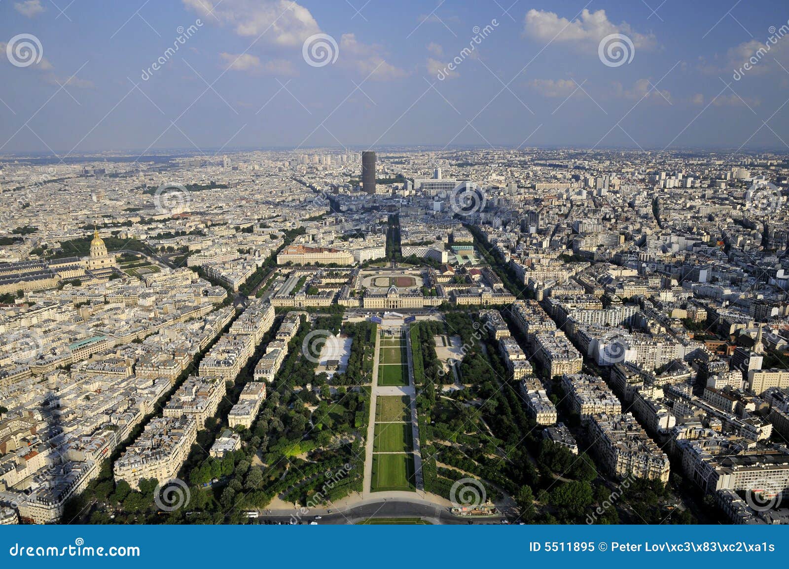 Panoramic Birdview of Paris Stock Image - Image of roofs, city: 5511895