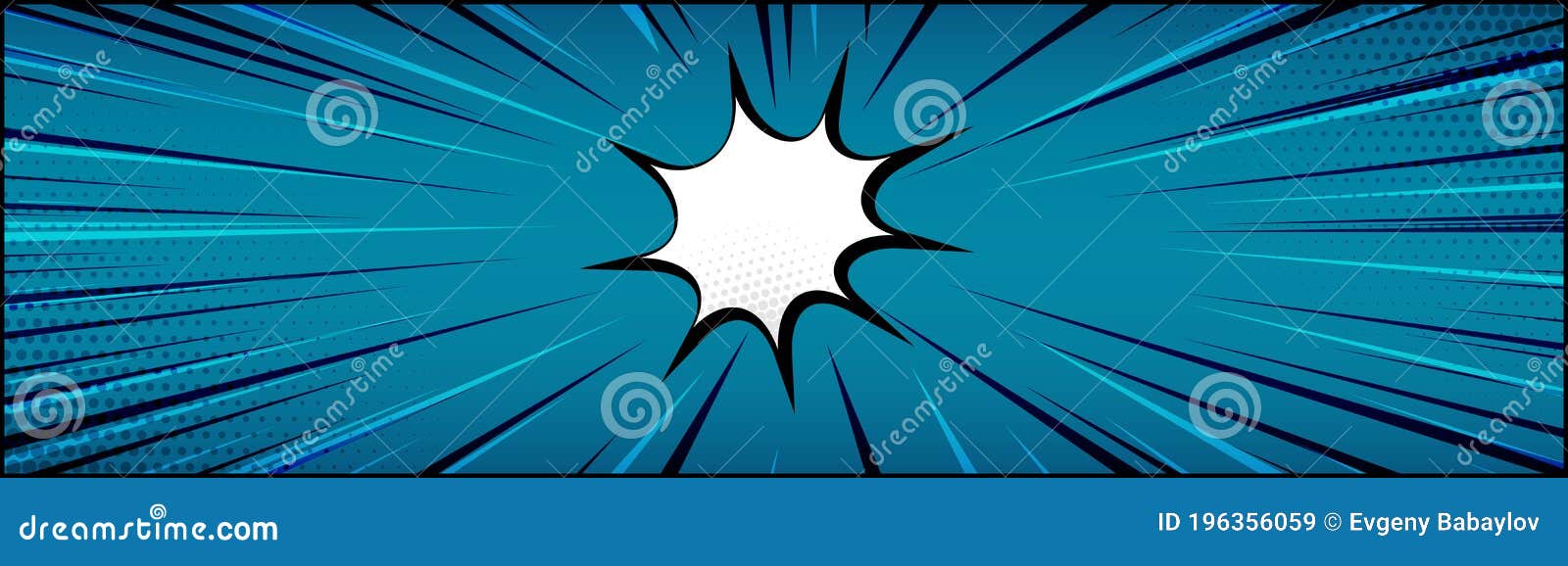 Comic Zoom Lines Motion Background Vector Illustration | CartoonDealer ...